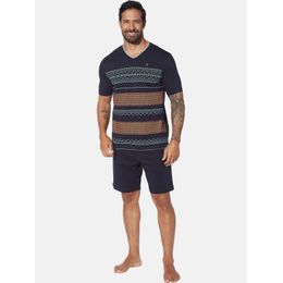 Jan Vanderstorm Herren Shorty "Kurzer Schlafanzug RUDEWIN", Gr. L, blau, Obermaterial: 100% Baumwolle CO., Homewear-Sets