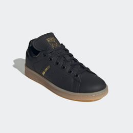 Mädchen Sneaker "STAN SMITH KIDS", adidas originals, Gr. 38, schwarz, Leder, Synthetik, Schuhe