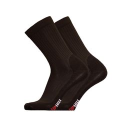 UphillSport Herren Socken "WINTER XC 2er Pack", Gr. 43, schwarz, 65% Polypropylen, 16% Wolle, 16% Polyamid, 3% Elasthan, mehrfarbig, Socken, mit