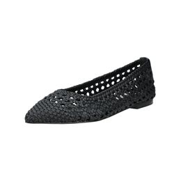 Steve Madden Damen Ballerina "Steve Madden Ballerinas Lederimitat", Gr. 39, schwarz, Lederimitat, Schuhe