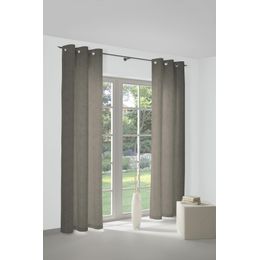 Vorhang WIRTH, B:132cm H:245cm, lila, Jacquard, Baumwolle, Polyester, Wohnzimmer, Gardinen, "Torbole"