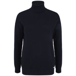 oxmo Damen Rollkragenpullover "Rollkragenpullover OSSina", blau, Gr. S, Obermaterial: 100% Baumwolle CO., Pullover