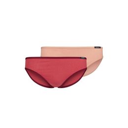 Skiny M&auml;dchen Slip "Slip 2er Pack", Gr. 140, rot, Obermaterial: 95% Baumwolle CO. 5% Elasthan EL., Unterhosen