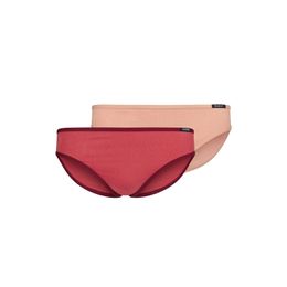 Skiny Kinder Slip "Slip 2er Pack", Gr. 140, rot, Obermaterial: 95% Baumwolle CO. 5% Elasthan EL., Unterhosen