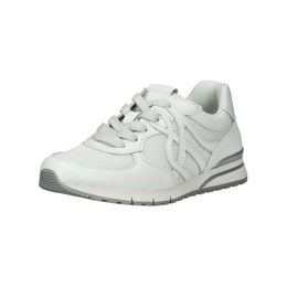 Gabor COMFORT Damen Sneaker "Gabor Comfort Sneaker Leder/Textil", Gr. 39, wei&szlig;, Leder, Textil, Schuhe