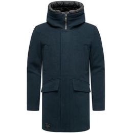 STONE HARBOUR Herren Kurzmantel "Fenroos XX", blau, Gr. S, Obermaterial: 90% Polyacryl, 8% Viskose, 2% Elasthan. Innenfutter: 100% Polyester.