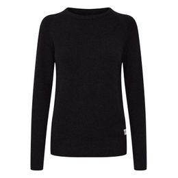 oxmo Damen Strickfleece-Pullover "Strickpullover OXMaria", schwarz, Gr. S, Obermaterial: 50% Viskose CV. 27% Polyester PES. 23% Nylon NY., Pullover