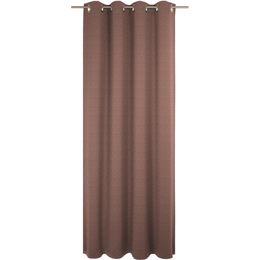 Vorhang WIRTH, B:132cm H:245cm, orange, Jacquard, Baumwolle, Polyester, Wohnzimmer, Gardinen, "Torbole"