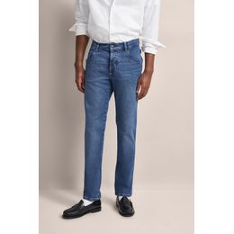 Bugatti Herren 5-Pocket-Jeans "Basic Essentials", blau, Gr. 42, 92% Baumwolle, 6% Polyester, 2% Elasthan, Jeans, Flexcity-Stretch