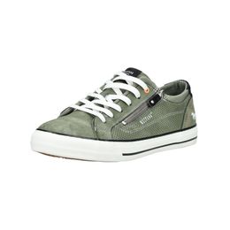 Mustang Shoes Herren Sneaker "Mustang Shoes Sneaker Synthetik", Gr. 41, grün, Synthetik, Schuhe