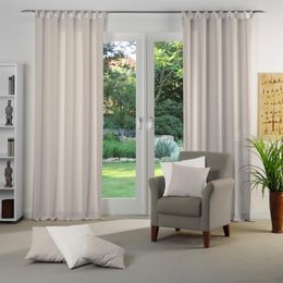 Vorhang WIRTH, B:132cm H:145cm, gelb, Jacquard, Baumwolle, Polyester, Wohnzimmer, Gardinen, "Torbole"