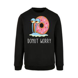 F4NT4STIC Herren Sweatshirt "Spongebob Schwammkopf Donut Worry Garry Schnecke", schwarz, Gr. L, Obermaterial: 50% Baumwolle, 50% Polyester,