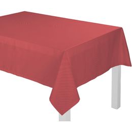 Tischdecke Adam, &Oslash;:145cm, rot, Bio-Baumwolle, Tischdecken, "Uni Collection", aus 100% Bio-Baumwolle