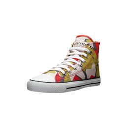 Ethletic Damen Sneaker "White Cap Hi Cut", Gr. 42, rot, Obermaterial: 100% Baumwolle; Futter: 100% Baumwolle; Decksohle: 100% Baumwolle; Sohle: 100%