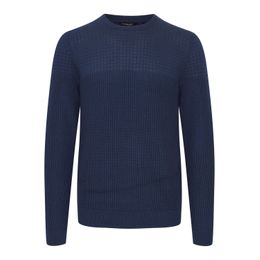 11 Project Herren Strickfleece-Pullover "Strickpullover PRAdamus", blau, Gr. XXL, Obermaterial: 100% Baumwolle CO., Pullover