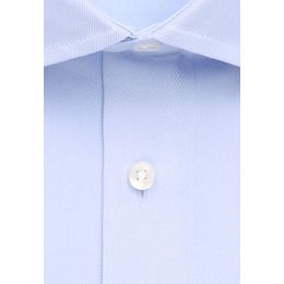 Seidensticker Herren Businesshemd "Schwarze Rose", blau, Gr. 43, unifarben, 60% Baumwolle, 35% Polyester, 5% Elasthan, Hemden, X-Slim 1/1 Kentkragen