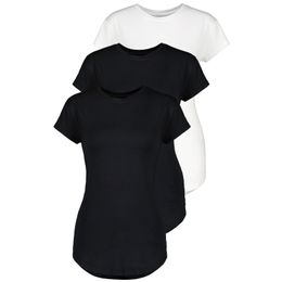 alife and kickin ALIFE & KICKIN Damen T-Shirt "Damen AriAK", schwarz, Gr. M, 95% Viskose, 5% Elasthan, Shirts