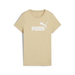 Puma Damen T-Shirt "ESS No. 1 Logo T-Shirt Damen", schwarz, Gr. M, Obermaterial: 100% Baumwolle; Kragen: 30% Polyester, 70% Baumwolle, Shirts