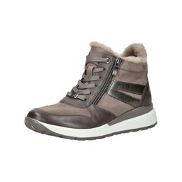 Caprice Damen Sneaker "Caprice Sneaker Leder/Textil", Gr. 39, beige, Leder, Textil, Schuhe