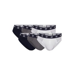 CR7 Herren Slip "Slip CR7 Basic, Slip, 6-pack 6er Pack", Gr. XL, bunt, Obermaterial: 95% Baumwolle CO. 5% Elasthan EL., Unterhosen