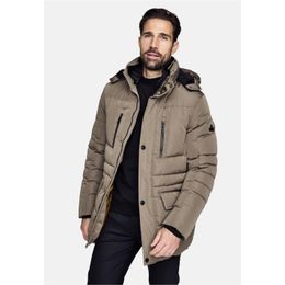NEW CANADIAN Herren Outdoorjacke "dry iQ-Funktionsjacke", beige, Gr. 64, unifarben, 100% Polyester, Jacken, mit abnehmbarem Fellkragen