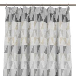 Vorhang WIRTH, B:132cm H:175cm, grau, Jacquard, Baumwolle, Polyester, Wohnzimmer, Gardinen, "Berlare"