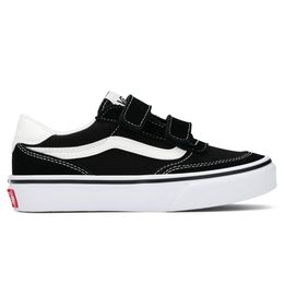 Vans M&auml;dchen Sneaker "Brooklyn LS V", Gr. 27, schwarz-wei&szlig;, Leder, Textil, Schuhe