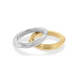 Calvin Klein Damen Fingerring "Schmuck Edelstahl Fingerring Damenring SCULPTURAL", 56, Edelstahl, 3,2mm, gold, Edelstahl, Fingerringe