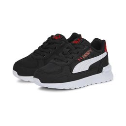 Puma Kinder Sneaker "Graviton Sneakers Kinder", Gr. 21, wei&szlig;, Obermaterial: Textil, Synthetik; Futter: Textil; Innensohle: Textil; Laufsohle: