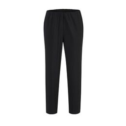 GOLDNER Damen Caprihose "7/8-Stretchhose", schwarz, Gr. 56, Obermaterial: 67% Baumwolle CO. 28% Polyamid PA. 5% Elasthan EL., Hosen, Seitenschlitze