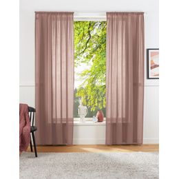 Vorhang, B:135cm H:245cm, orange, LeGer Home by Lena Gercke, Baumwolle, Polyester, Wohnzimmer, Gardinen, "Lanea", Leinenoptik, 1 Schal, verschiedene