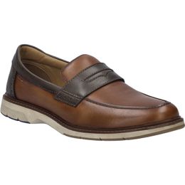 Josef Seibel Herren Slipper "Stuart 08, camel-kombi", Gr. 43, braun, Obermaterial: 100% Rindsleder Leather cow., Schuhe