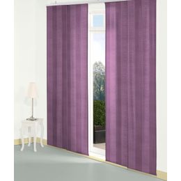 Schiebegardine WIRTH, B:60cm H:175cm, lila, Jacquard, Polyacryl, Polyester, Wohnzimmer, Gardinen, "Niederau"