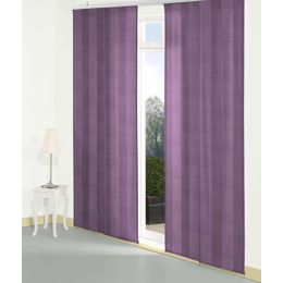 Schiebegardine WIRTH, B:60cm H:225cm, lila, Jacquard, Polyacryl, Polyester, Wohnzimmer, Gardinen, "Niederau"