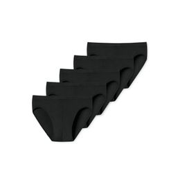 Herren Slip "Slip Supermini 5PACK 5er Pack", uncover by Schiesser, Gr. L, schwarz, Obermaterial: 95% Baumwolle CO. 5% Elasthan EL., Unterhosen