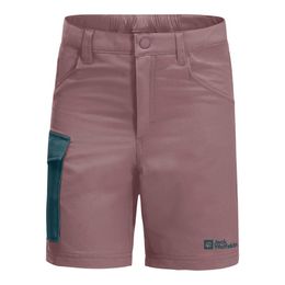 Jack Wolfskin Mädchen Cargoshorts "ACTIVE SHORTS K"ash, mauve, Gr. 152, OBERSTOFF 100% POLYESTER FUTTER 100% POLYESTER, Hosen