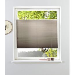 Plissee Bruno Banani, B:80cm H:130cm, braun, Obermaterial: 100% Polyester, Badezimmer, Plissees, "Lagos", Fixma&szlig;, Bestseller mit &uuml;ber 500