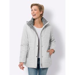 Classic Basics Damen Steppjacke, grau, Gr. 54, unifarben, 100% Polyester, Wattierung:100% Polyester, Jacken