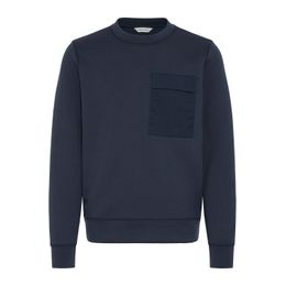 Casual Friday Herren Longpullover "Sweater CFVIDAR", blau, Gr. XXXL, Obermaterial: 80% Viskose CV. 13% Polyester PES. 7% Elasthan EL., Pullover