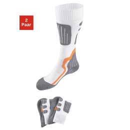 H.I.S. H.I.S Damen Kniestr&uuml;mpfe, Gr. 39, grau, Baumwolle, Baumwollmischung, Elasthan, Polyamid, gemustert, Socken, ideal f&uuml;r Wintersportaktivit&auml;ten