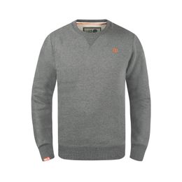 !Solid SOLID Herren Longpullover "Sweatshirt SDBenn", grau, Gr. S, Obermaterial: 50% Baumwolle CO. 50% Polyester PES., Sweatshirts