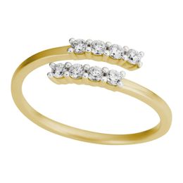 Firetti Damen Fingerring "Schmuck Geschenk Gold 375 Damenring Goldring Fantasie", 18, Gelbgold 375, 1,4mm, gold, Gelbgold 375, Fingerringe, mit