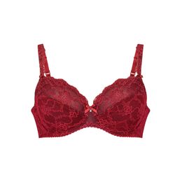 Anita Damen B&uuml;gel-BH "B&uuml;gel BH Bobette", Gr. 85, rot, Spitze, Obermaterial: 76% Polyamid PA. 13% Polyester PES. 11% Elasthan EL., BHs