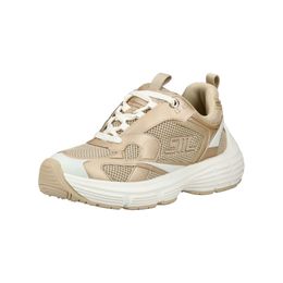 Steve Madden Damen Sneaker "Steve Madden Sneaker Lederimitat/Mesh", Gr. 41, gold, Lederimitat, Textil, Schuhe