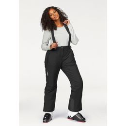 Polarino Damen Skihose, schwarz, Gr. 44, Web, Obermaterial: 100% Polyester. Futter: 100% Polyester. Wattierung: 100% Polyester, Hosen, mit