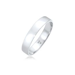 Kuzzoi Herren Silberring "Bandring Herrenring Freundschaftsring 925 Silber", 58mm, ohne Stein, Silber 925 (Sterlingsilber), silber, Silber 925