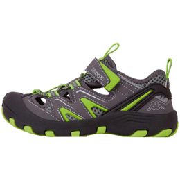 Kappa Kinder Outdoorsandale, Gr. 29, grau, Kunstfaser, Synthetik, mehrfarbig, Schuhe, mit robuster Zehenkappe