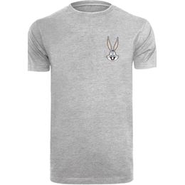 F4NT4STIC Damen T-Shirt "Looney Tunes Bugs Bunny Breast Print", grau, Gr. M, Obermaterial: 100% Baumwolle, Shirts, Print