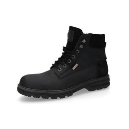 Camel Active Herren Winterboots, Gr. 44, schwarz, Leder, Basic, Schuhe, Stiefel, Boots mit wasserdichtem Sympatex