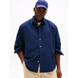 Tommy Hilfiger Big & Tall Herren Langarmhemd "BT-SOLID HERITAGE OXFORD RF S-B", blau, Gr. XXXL, TOMMY HILFIGER BIG & TALL, unifarben, Web, Obermaterial: 100% Baumwolle,